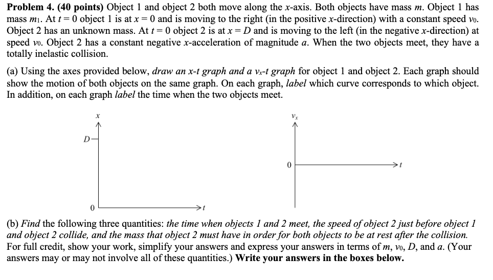 Solved Problem 4. (40 points) Object 1 and object 2 both | Chegg.com