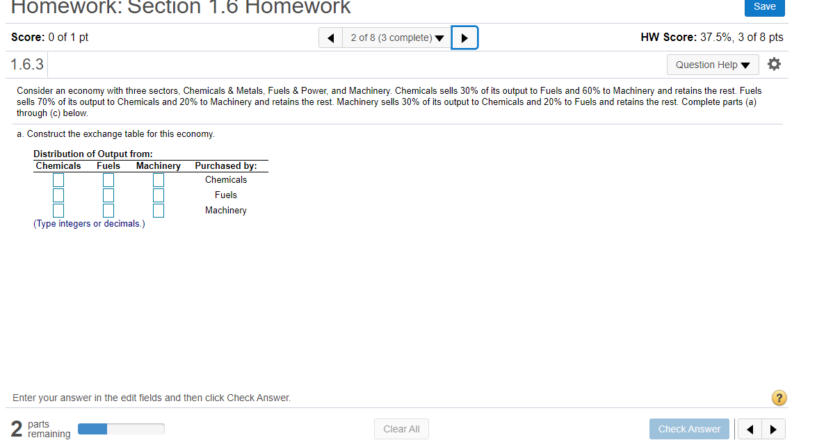 Homework Section 1 6 Homework Save Score 0 Of 1