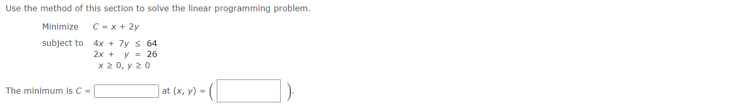 Solved Use the method of this section to solve the linear | Chegg.com