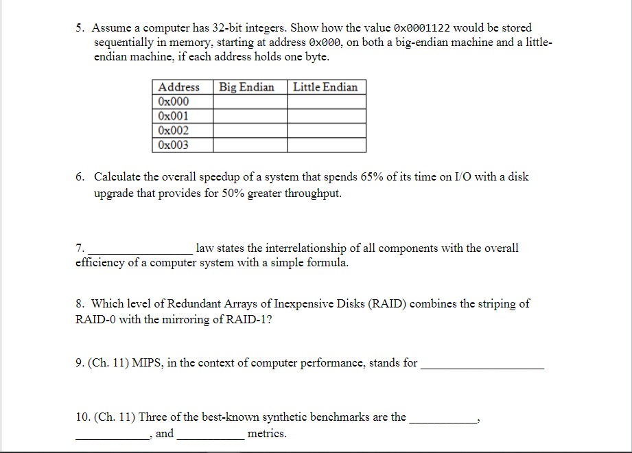 Solved 5. Assume a computer has 32-bit integers. Show how | Chegg.com