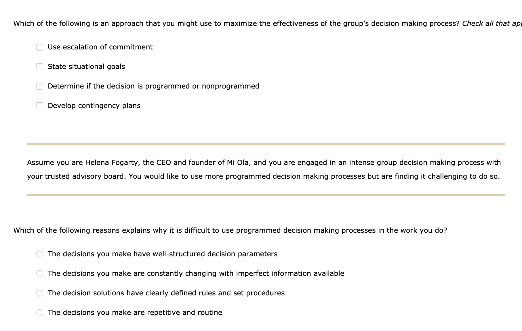 Solved Which of the following is an approach that you might | Chegg.com