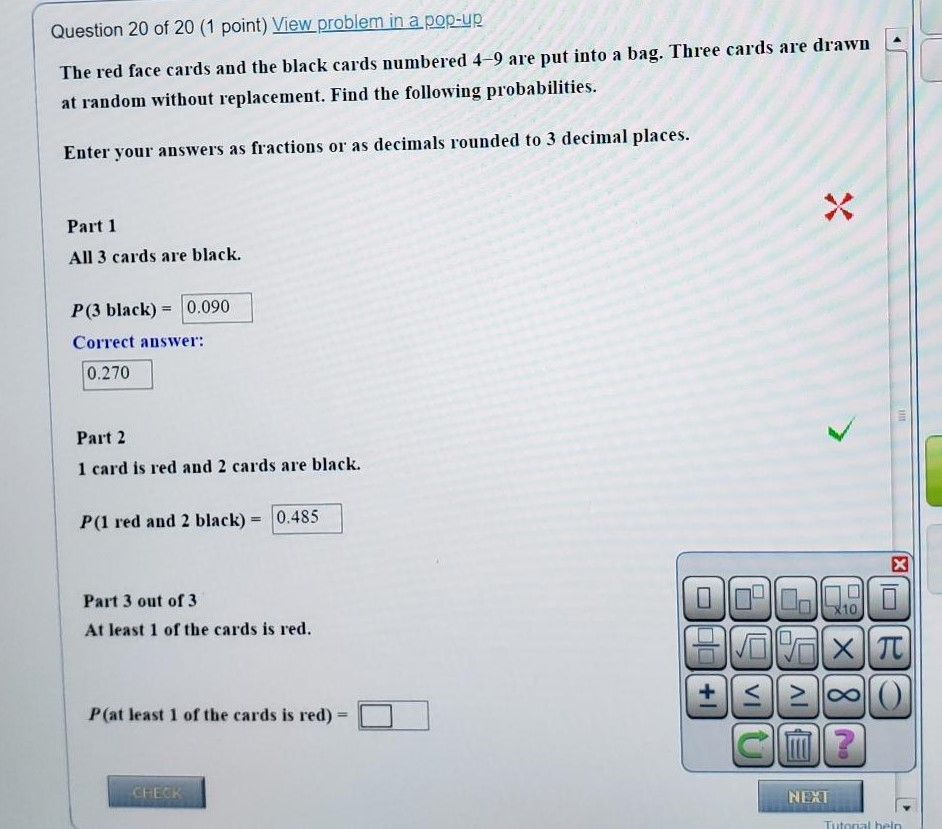 Solved Question 20 of 20 (1 point) View problem in a pop-up | Chegg.com