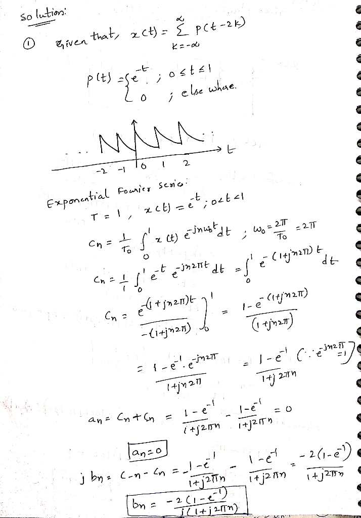 Solved represent a Fourier transform pair. Given one, find | Chegg.com