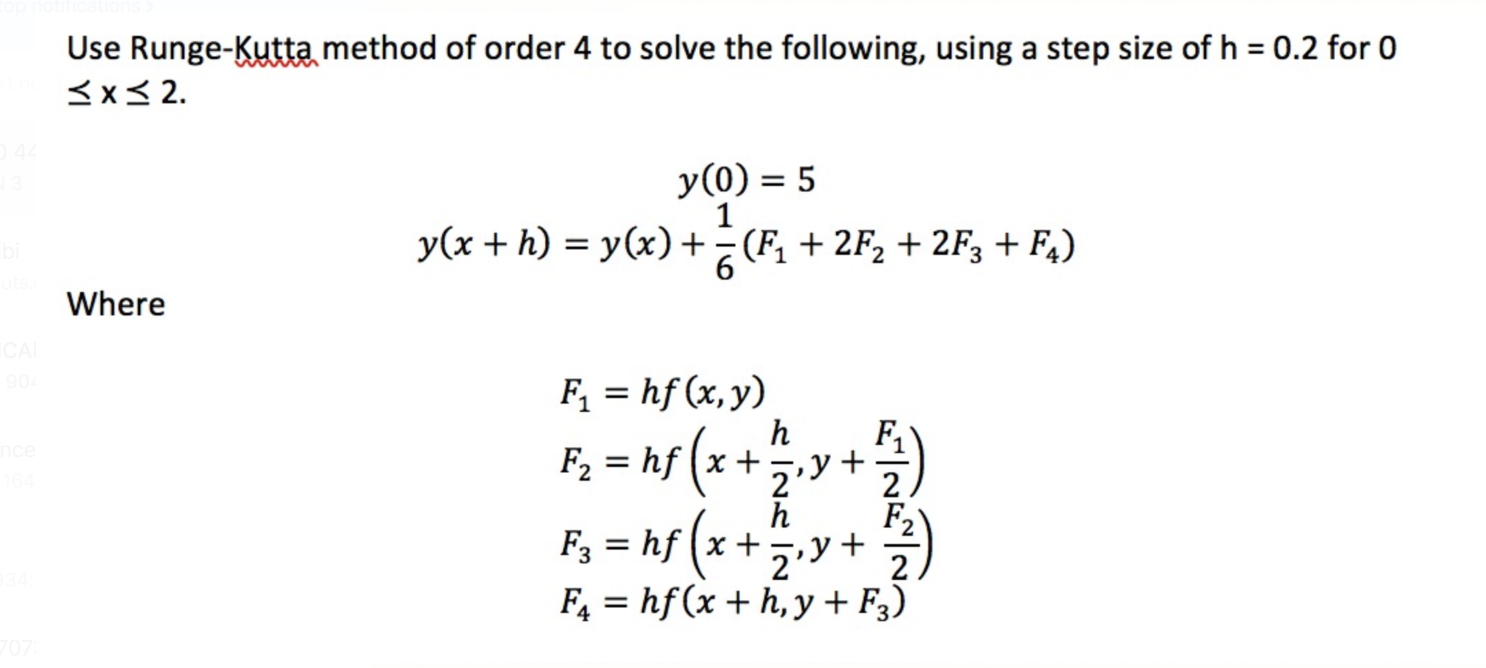 Solved Use Runge-Kutta method of order 4 to solve the | Chegg.com