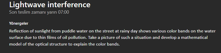 Solved Lightwave interference Son teslim zamanı yarın 07:00 | Chegg.com