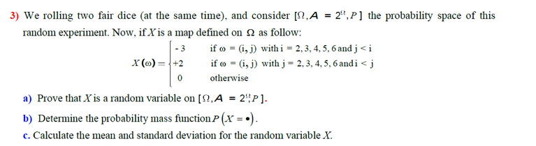 Solved - 3 3) We rolling two fair dice (at the same time), | Chegg.com