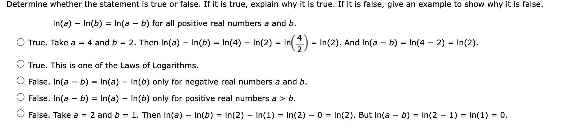 Solved Determine whether the statement is true or false. If | Chegg.com