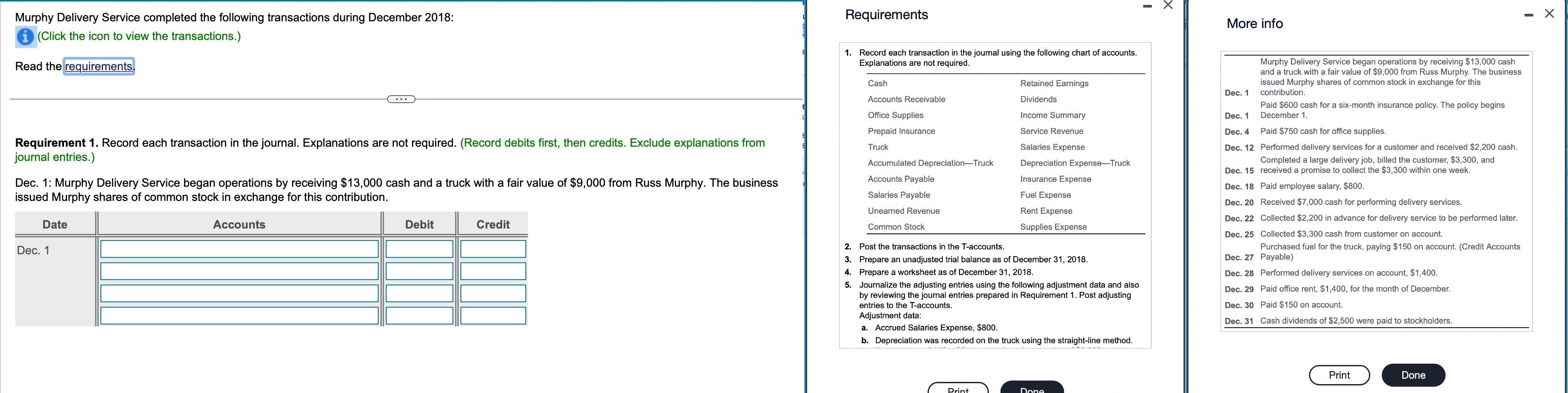 Solved Requirements 1, 2, and 3, please. Thank you! | Chegg.com Solved Requirements 1, 2, and 3, please. Thank you! | Chegg.com