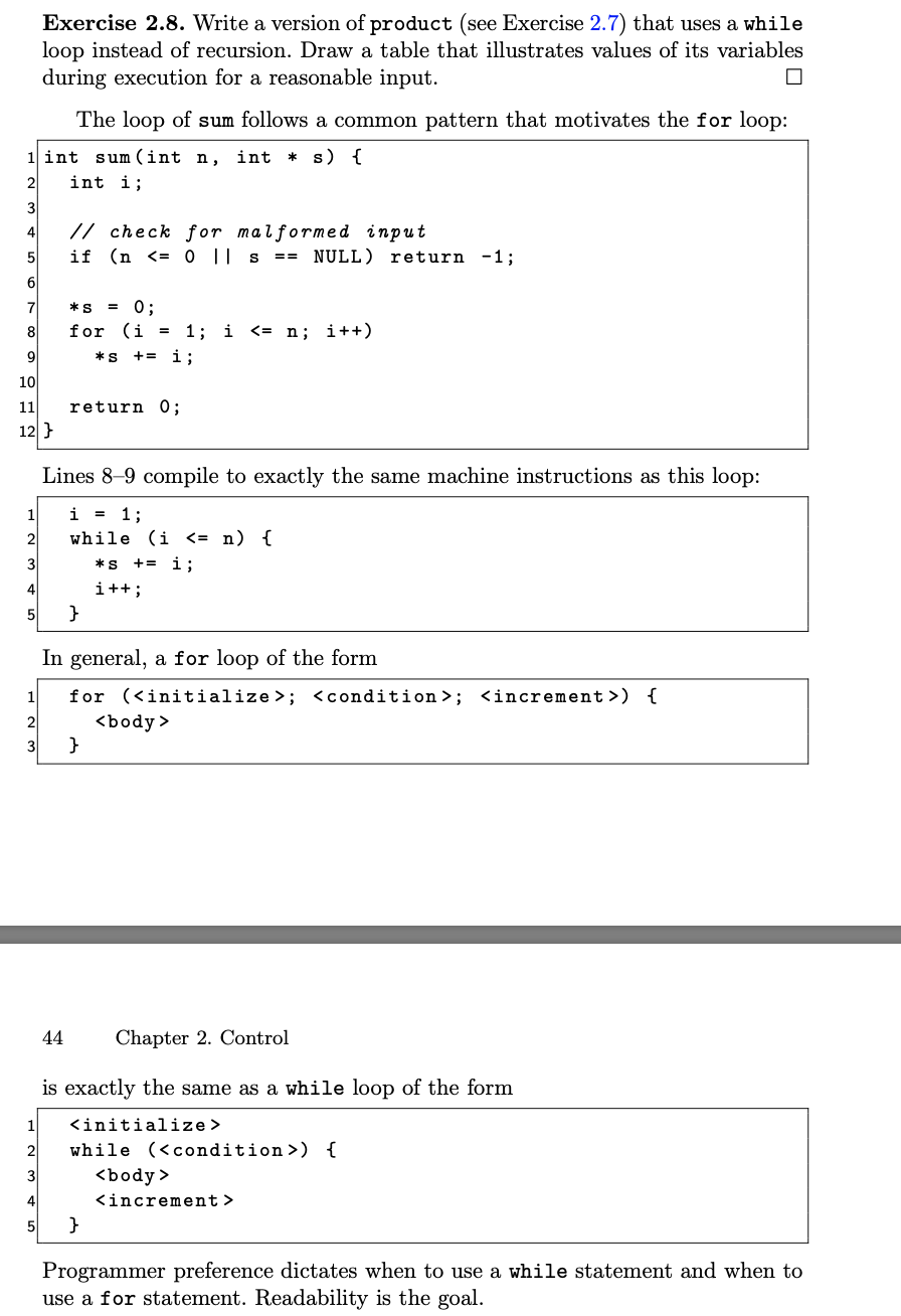 Solved Exercise 2.8. Write a version of product (see | Chegg.com