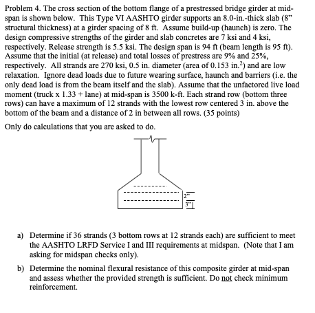 Solved The cross section of the bottom flange of a | Chegg.com