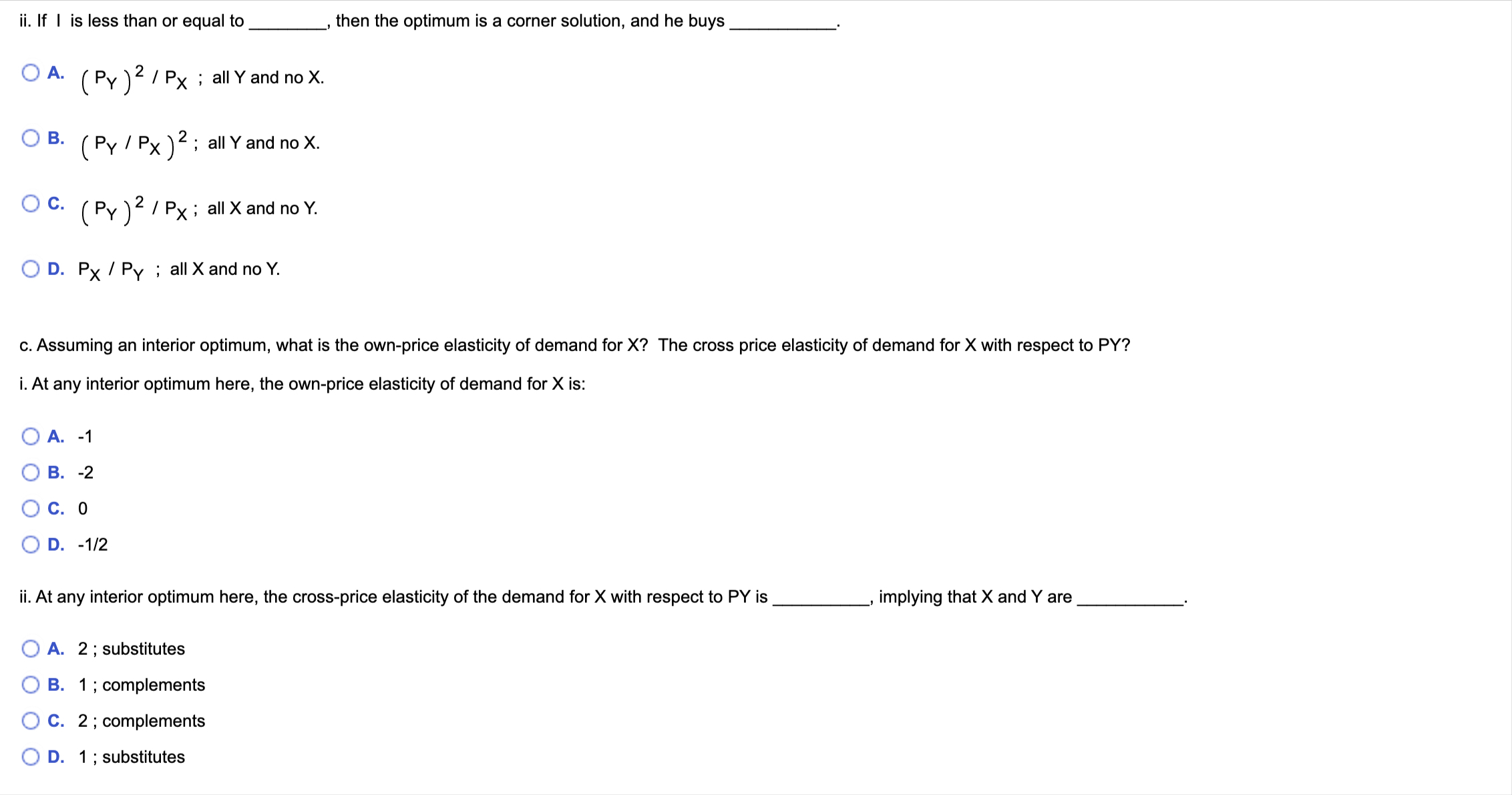 Solved A utility maximizing consumer has the following | Chegg.com