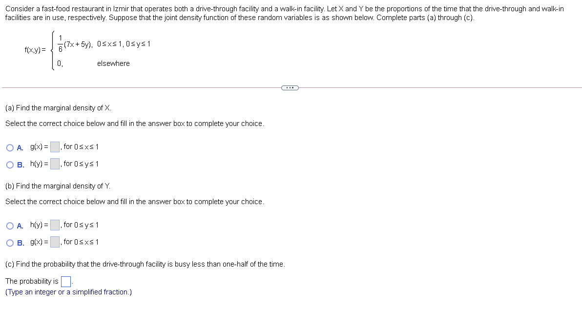 Solved Consider a fast-food restaurant in Izmir that | Chegg.com
