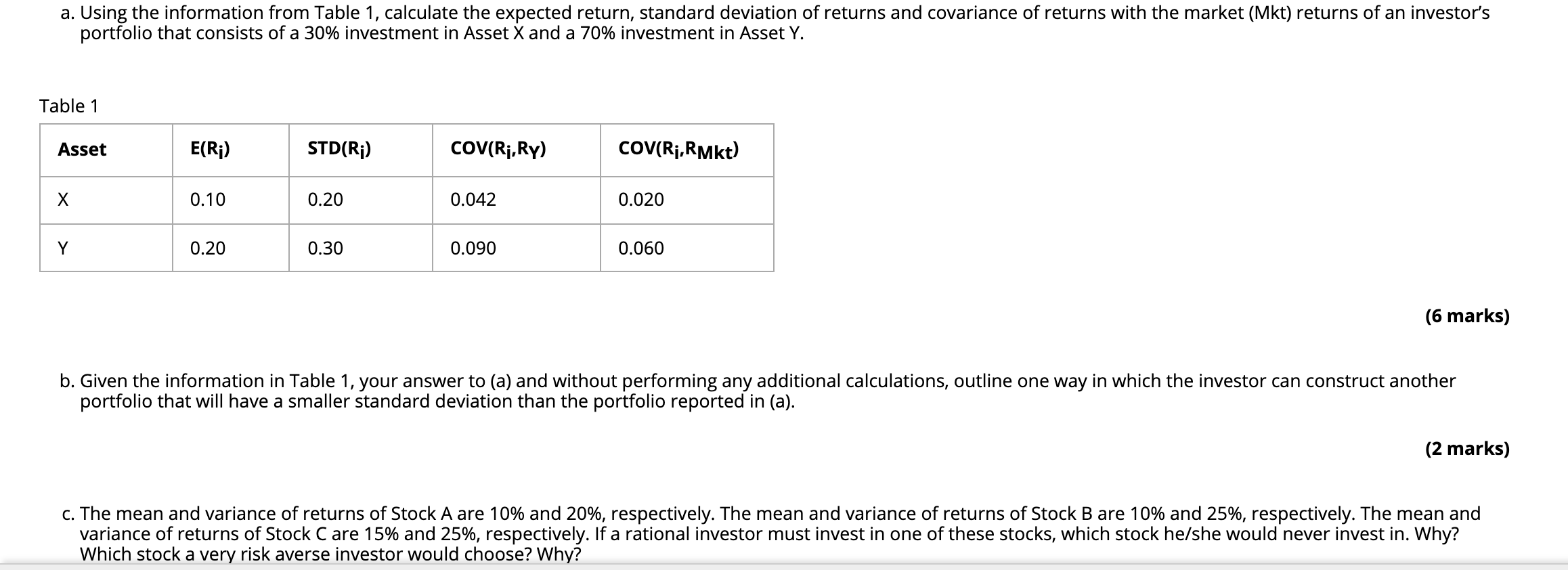a. Using the information from Table 1, calculate the | Chegg.com