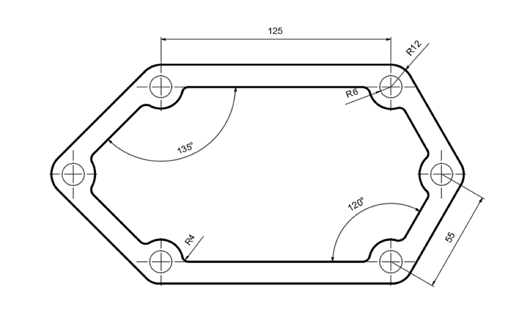 Solved 125 R12 R6 135 120° R4 | Chegg.com