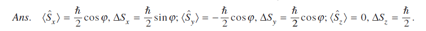 Solved Calculate the value of S^i and ΔSi(i=x,y,z) for the | Chegg.com