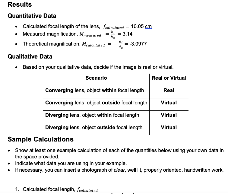 Solved Experimental Goals - Quantitatively estimate the | Chegg.com