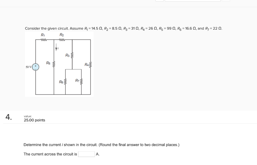 Solved Consider the given circuit. Assume R, = 14.5 Q, R, = | Chegg.com