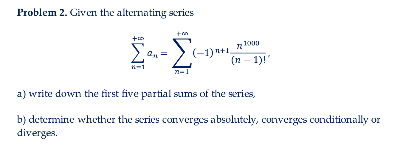 Solved Problem 2. ﻿Given the alternating | Chegg.com