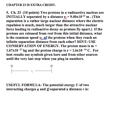 Solved CHAPTER 23 IS EXTRA CREDIT. 5. Ch. 23 (10 points) Two | Chegg.com
