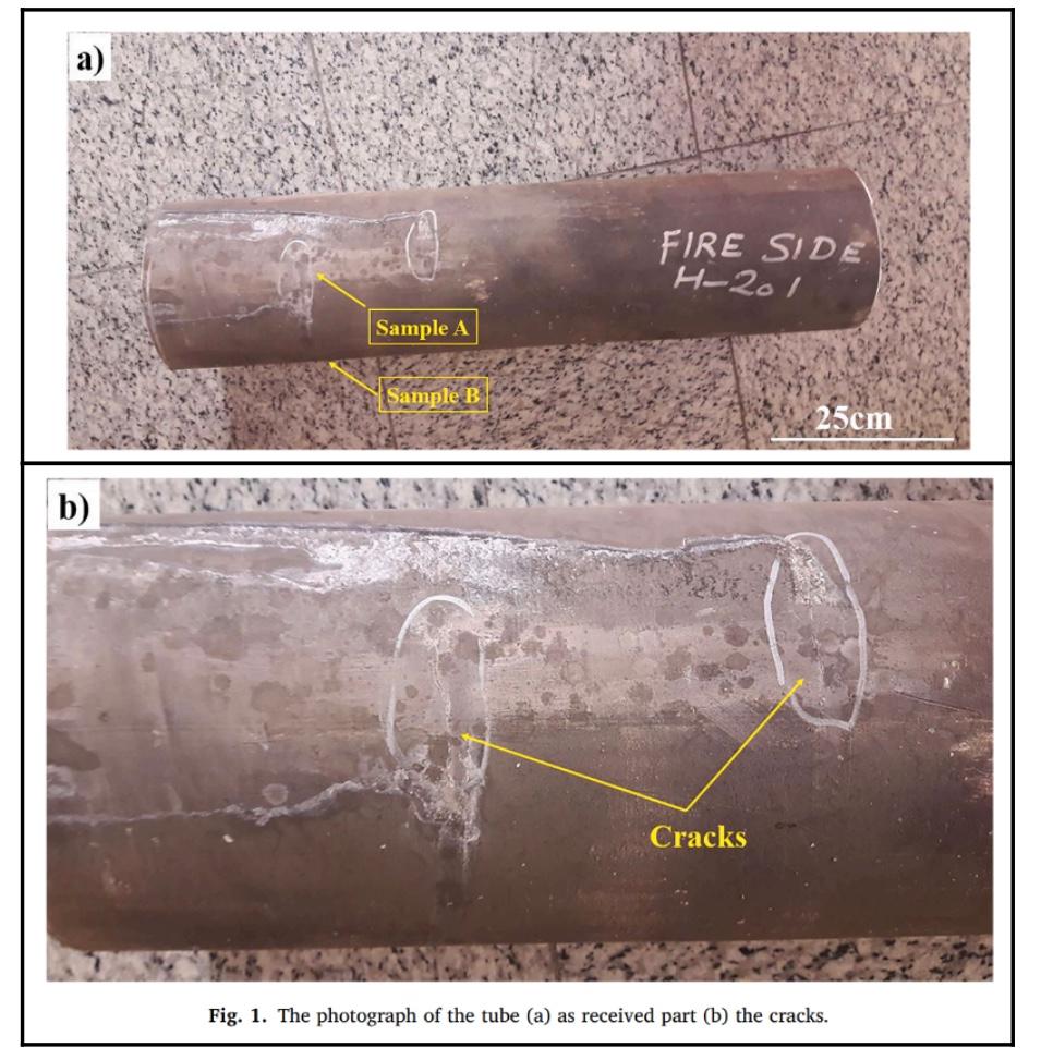 Solved Fig. 1. The photograph of the tube (a) as received | Chegg.com