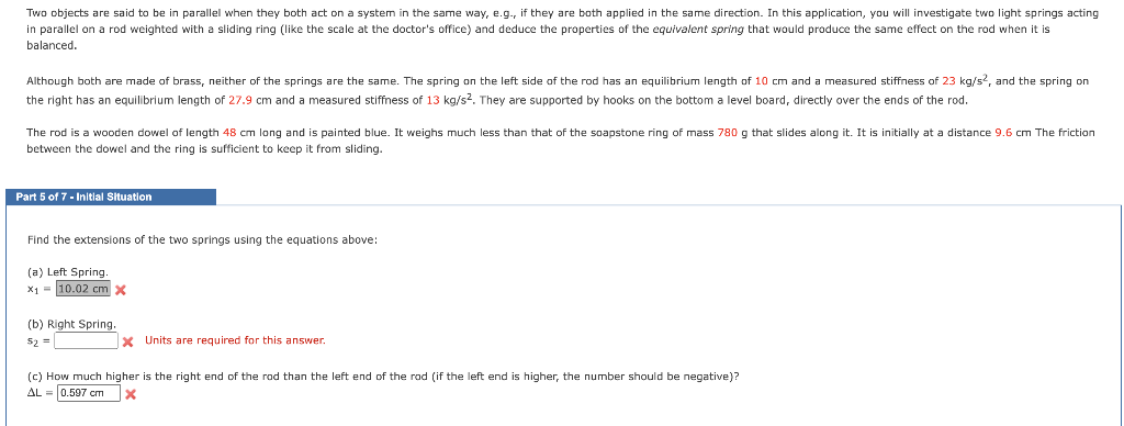 Solved balanced. between the dowel and the ring is | Chegg.com
