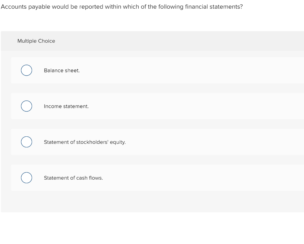 Solved Accounts Payable Would Be Reported Within Which Of Chegg solved-accounts-payable-would-be-reported-within-which-of-chegg