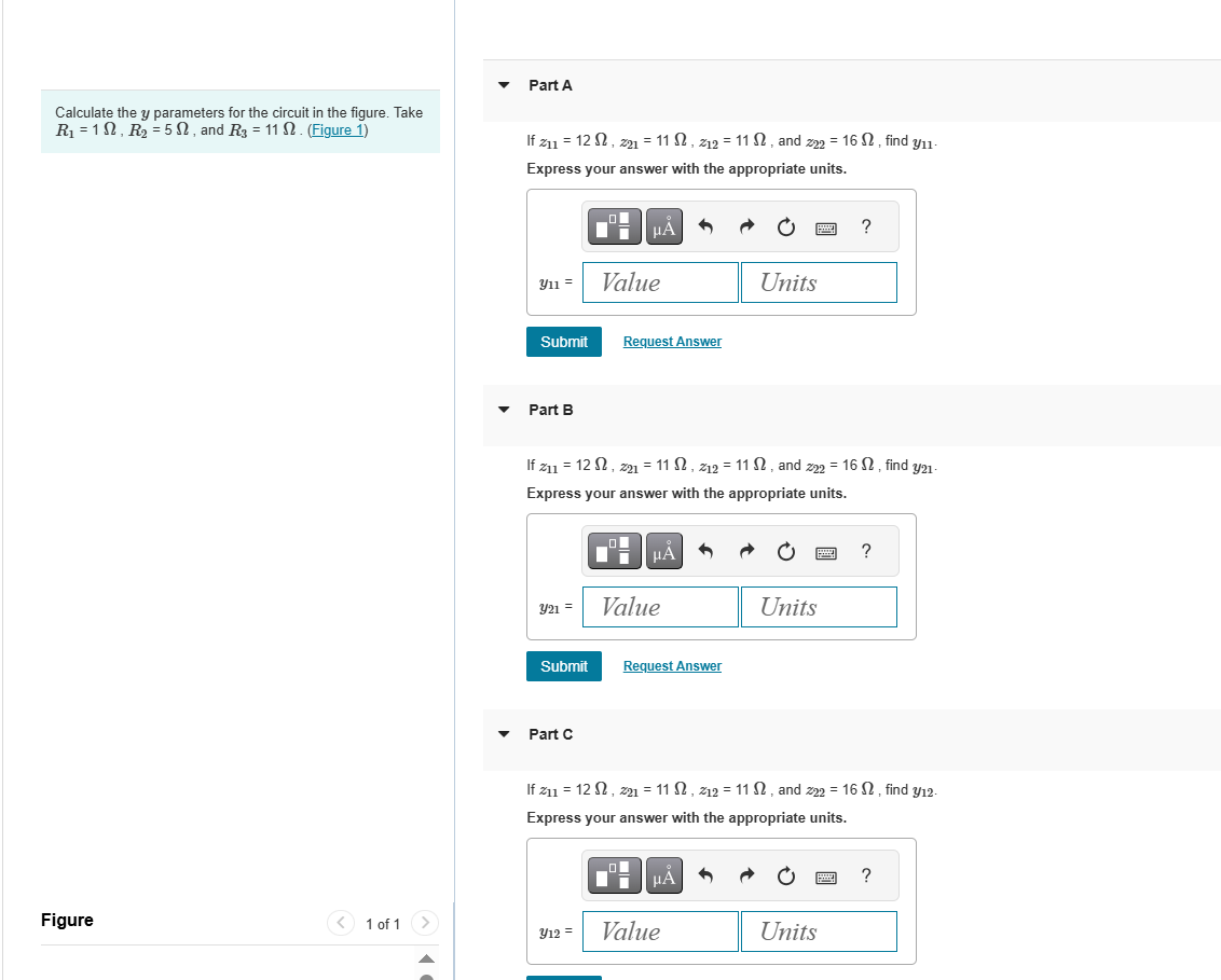 Solved Calculate the y ﻿parameters for the circuit in ﻿the | Chegg.com