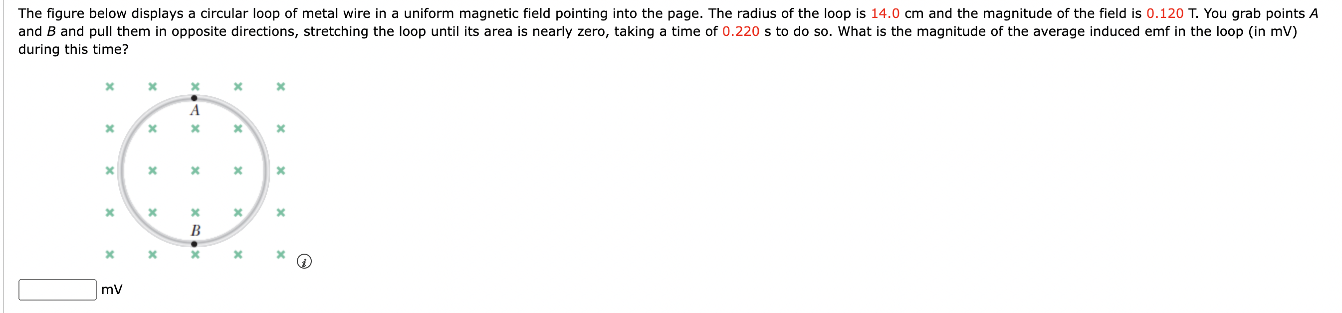 Solved during this time? mV | Chegg.com