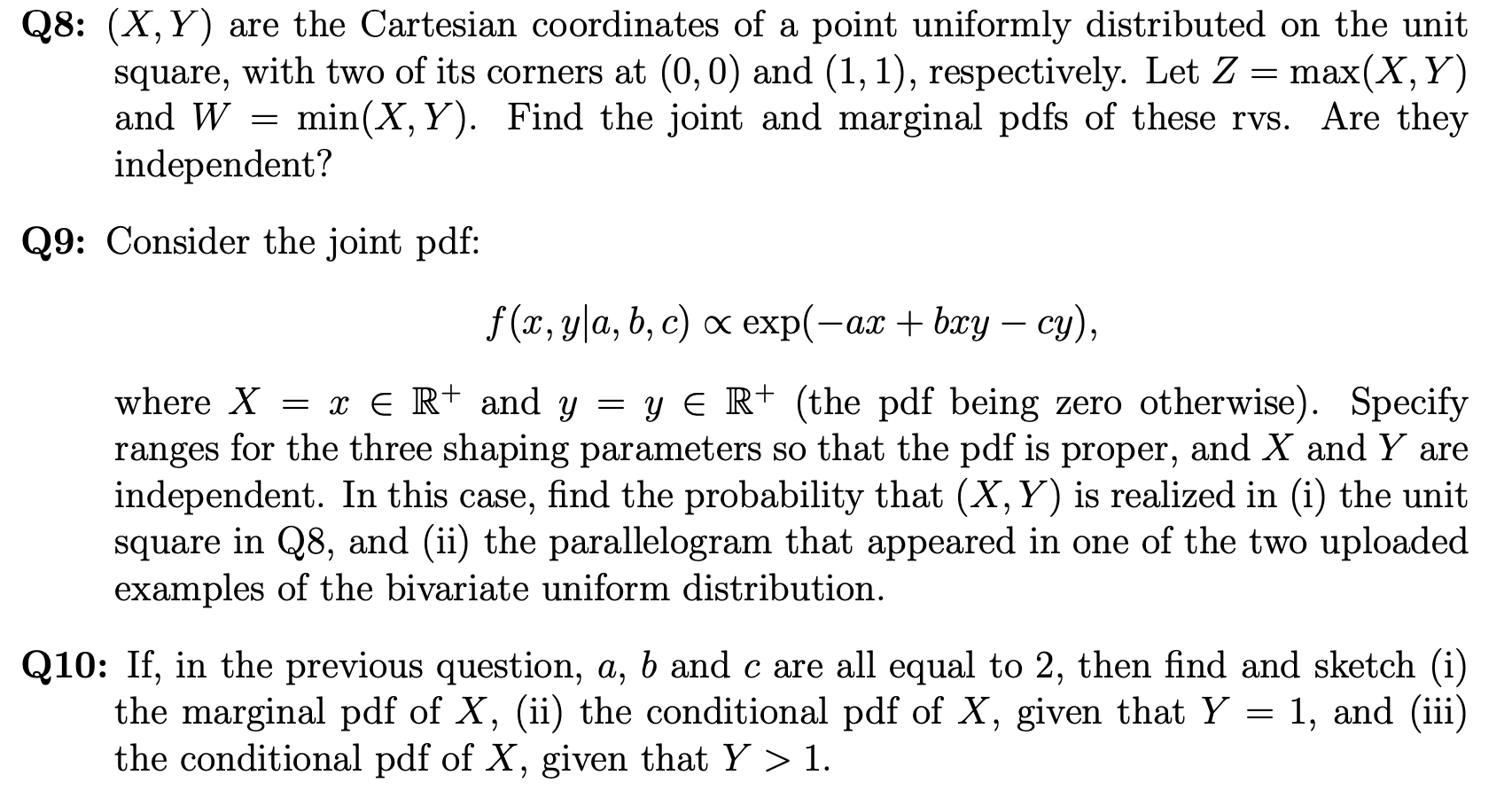 Solved Q8: (X,Y) are the Cartesian coordinates of a point | Chegg.com