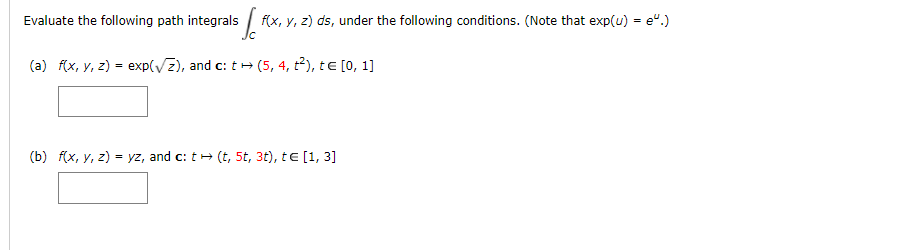 Solved Find An Appropriate Parametrization For The Given