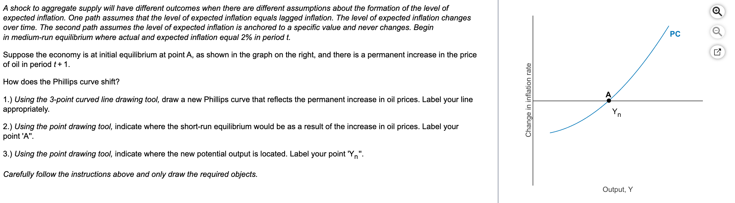 Solved A shock to aggregate supply will have different | Chegg.com