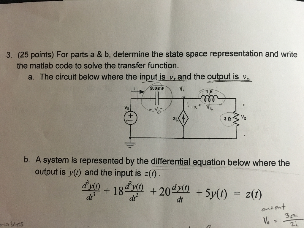 Solved 3. (25 points) For parts a & b, determine the state | Chegg.com
