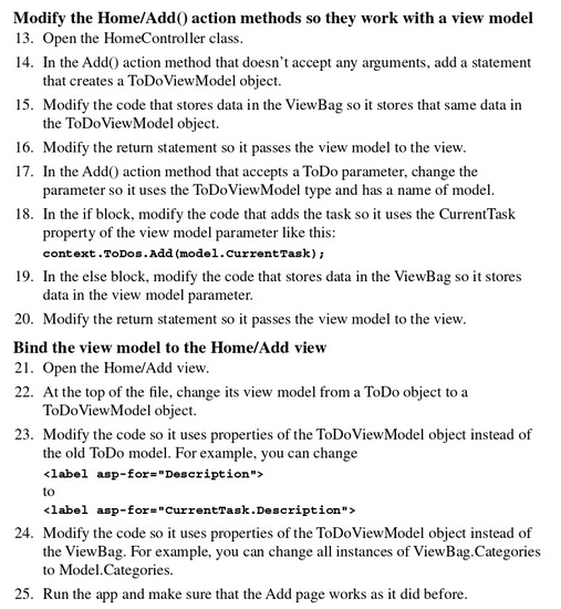 Solved Murach's ASP.net Core MVC book exercise 10-1 Update | Chegg.com Solved Murach's ASP.net Core MVC book exercise 10-1 Update | Chegg.com
