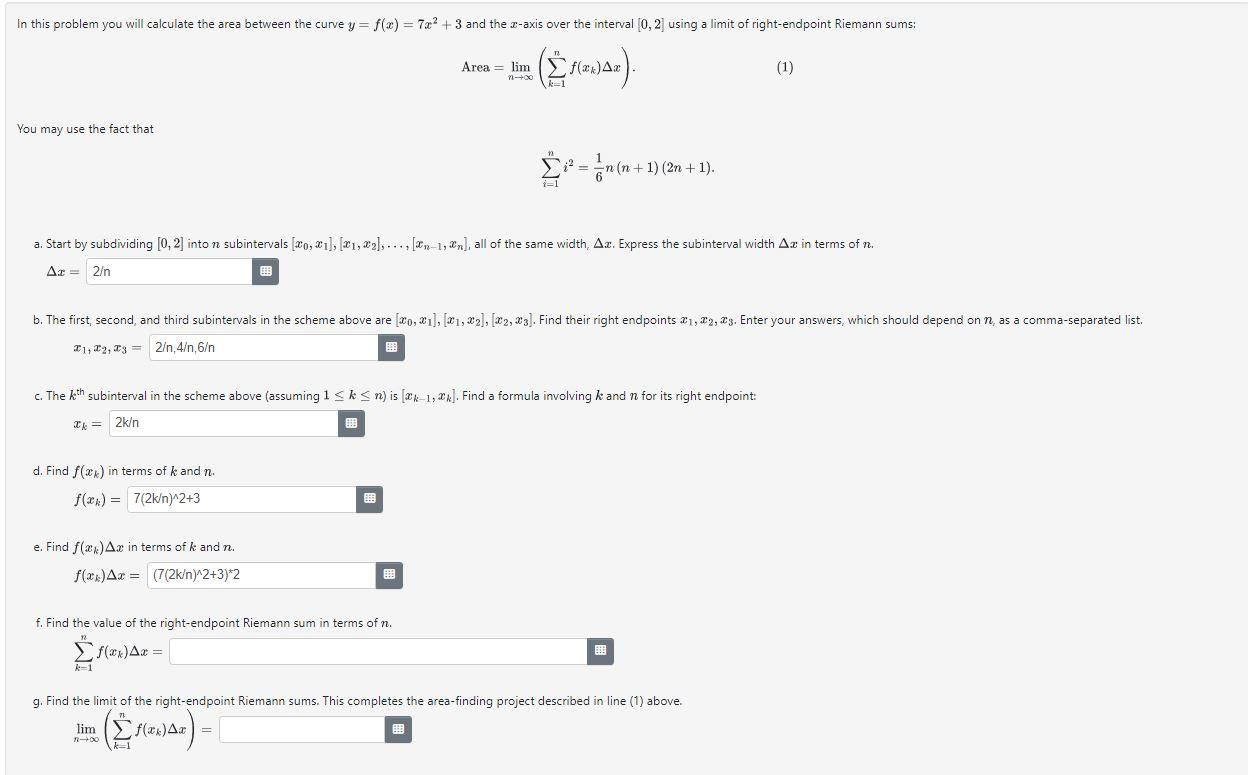 Solved In this problem you will calculate the area between | Chegg.com