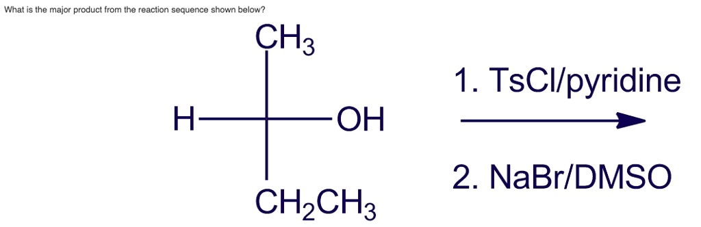 Solved What is the major product of the following reaction? | Chegg.com