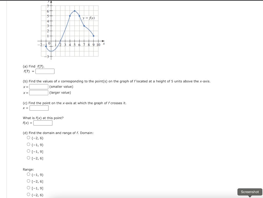 Solved (b) Find the values of x corresponding to the | Chegg.com