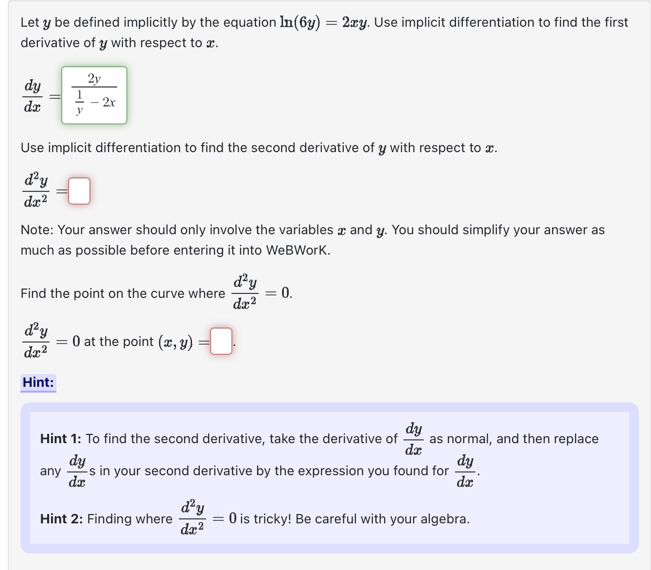Solved Let y be defined implicitly by the equation | Chegg.com