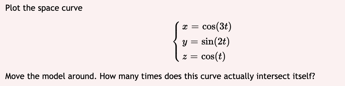 Solved Plot the space | Chegg.com