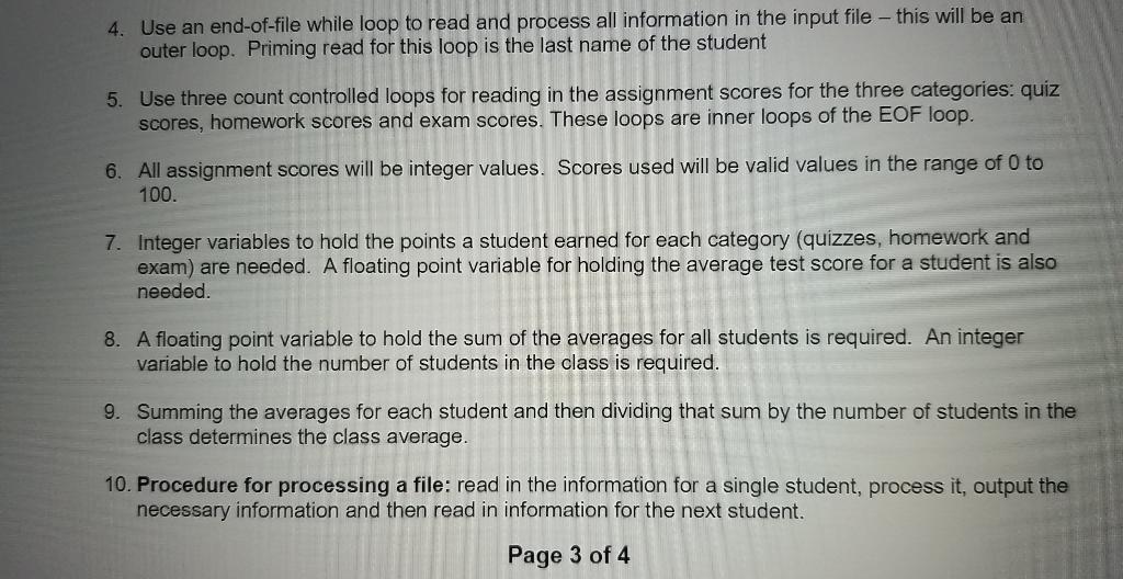 Solved You will write a program that | Chegg.com