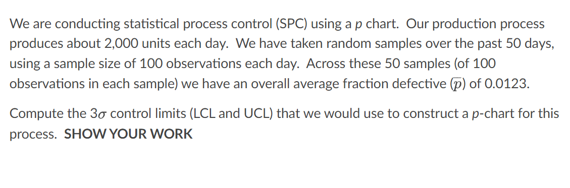 Solved Follow the pictureWe are conducting statistical | Chegg.com