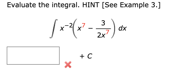 Solved Evaluate the integral. HINT [See Example 3.] | Chegg.com