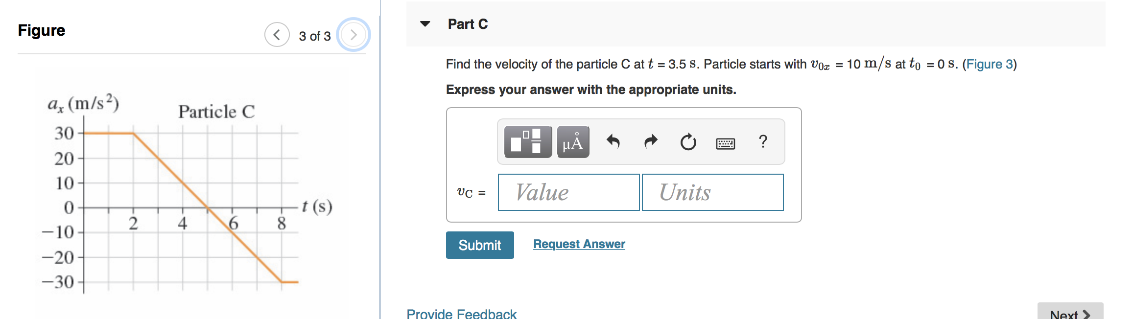 Solved Figure ® 30f3 > Part C Find the velocity of the | Chegg.com
