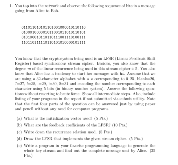 1. You tap into the network and observe the following | Chegg.com