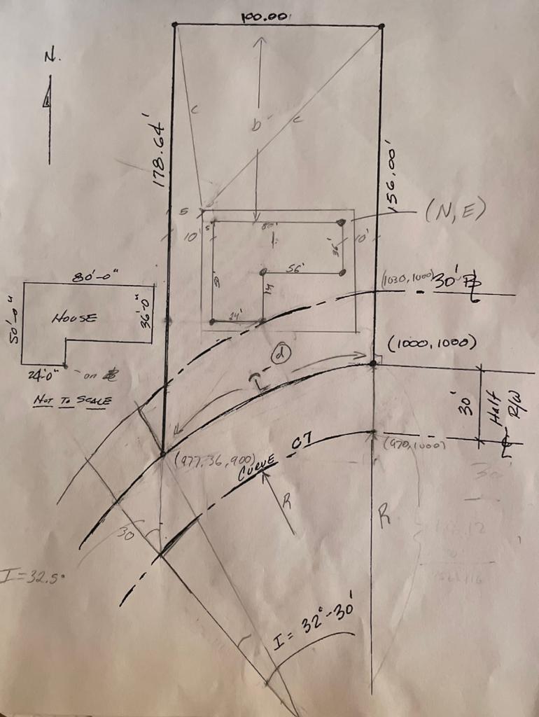 Solved You are asked to prepare a site plan for a "L" shaped | Chegg.com