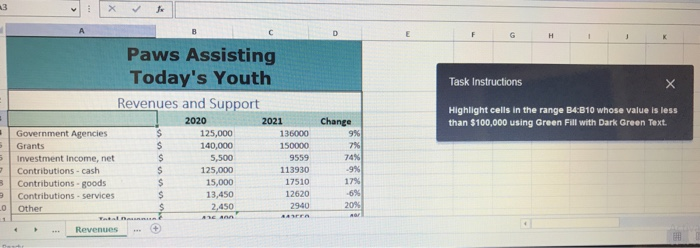 Solved Paws Assisting Today's Youth Task Instructions | Chegg.com
