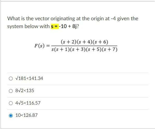 Solved What is the vector originating at the origin at -4 | Chegg.com