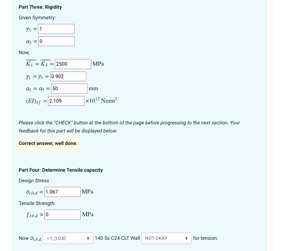 Solved Part Three: Rigidity Given Symmetry: γ3=a3= Now, | Chegg.com