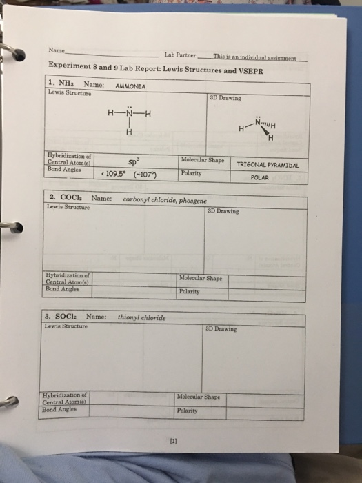 Solved Name Lab Partner This is an individual assignment | Chegg.com