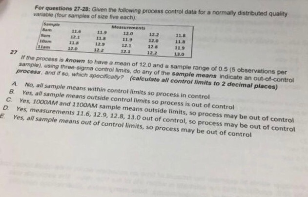 Solved For questions 27-28: Given the following process | Chegg.com