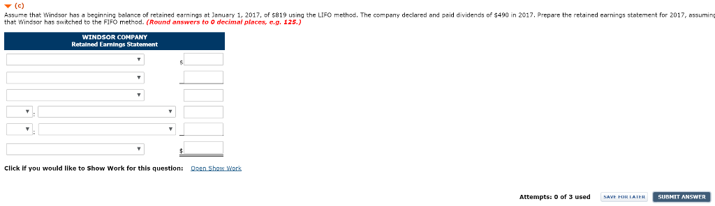 Solved Exercise 22-5 (Part Level Submission) Presented below | Chegg.com